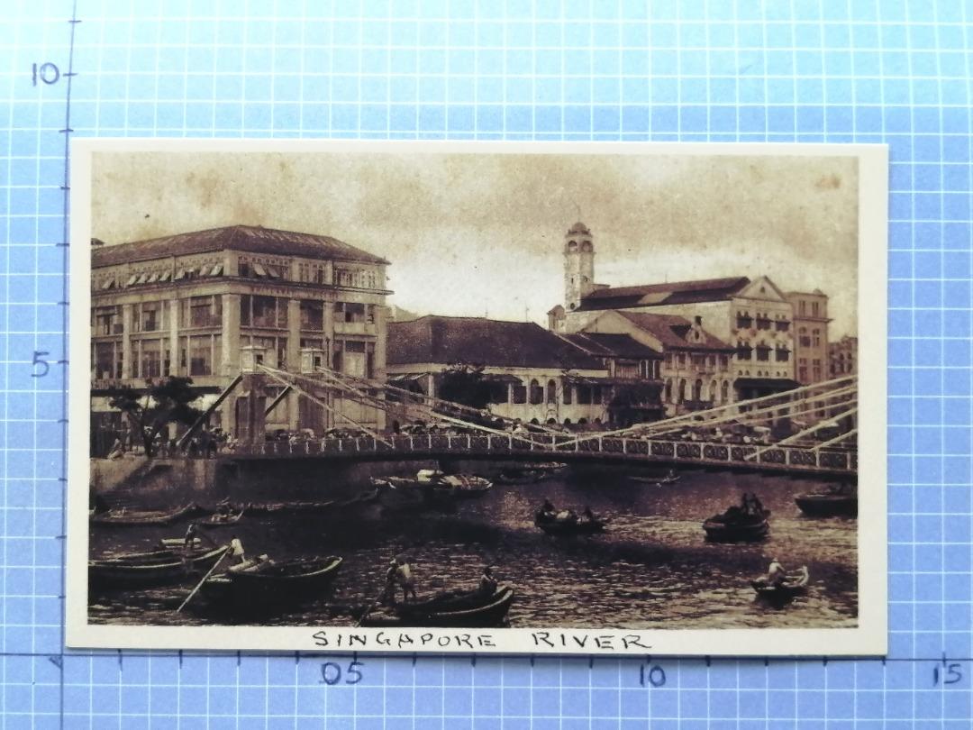 =Reserved= 1920s Singapore River. Cavenagh Bridge. Whiteaways Building ...