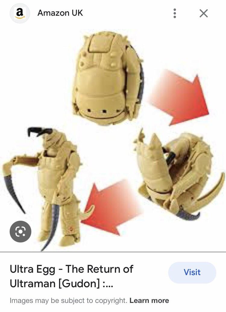 1999 Ultraman Ultra Egg Gudon by Bandai, Hobbies & Toys, Toys & Games ...