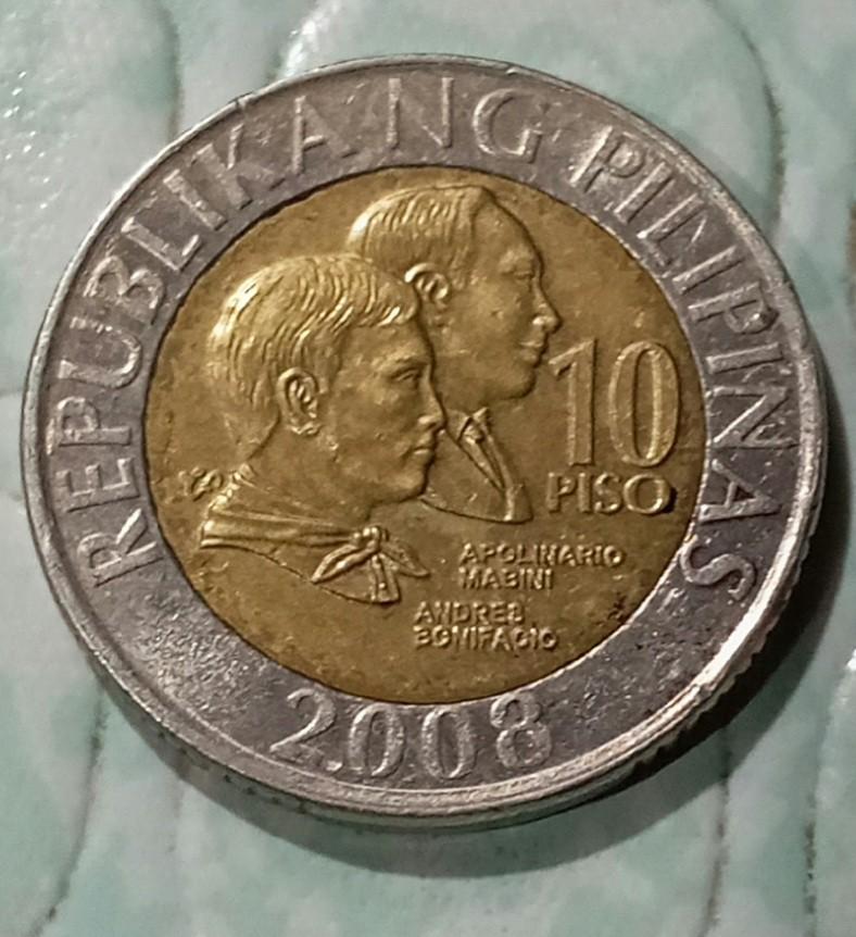 2008 10 peso error coin, Hobbies & Toys, Memorabilia & Collectibles ...