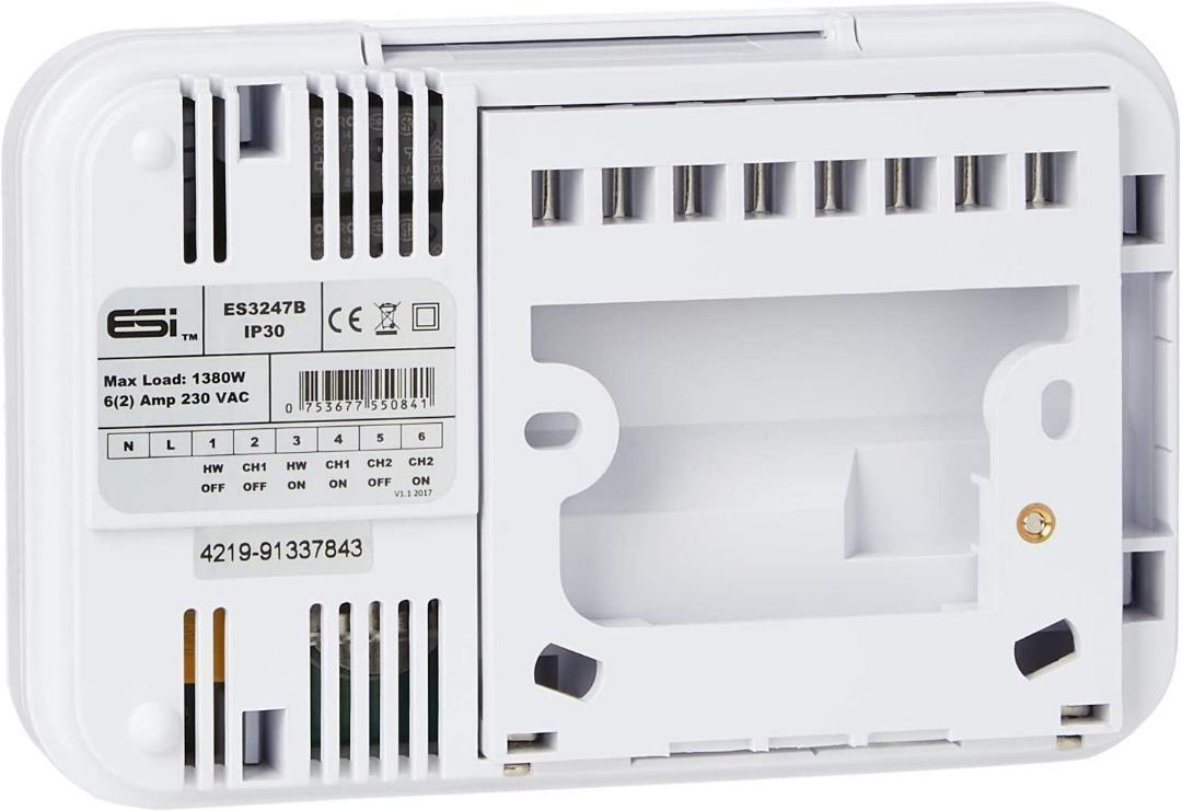 [2466] ESI ES3247B Multi Purpose Central Heating Programmer/Timer - 3 Channel, Furniture & Home ...