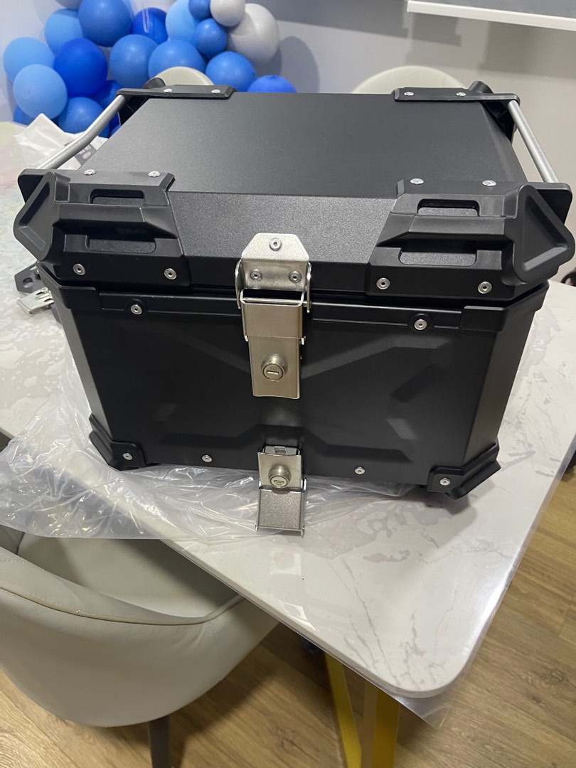 45L Aluminium Top box, Motorcycles, Motorcycle Accessories on Carousell