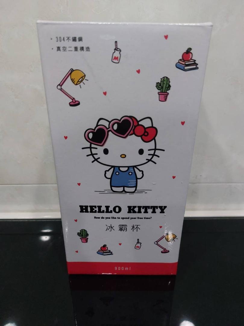 全新 正版授權 雷標 三麗鷗 (Hello Kitty) 冰霸杯 內膽 304 外層201 不鏽鋼 900mL 保冷保溫 Bingba Cup inner tank 304 outer ...