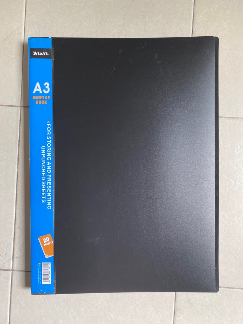 A3 file folder 20 pockets, Hobbies & Toys, Stationery & Craft ...