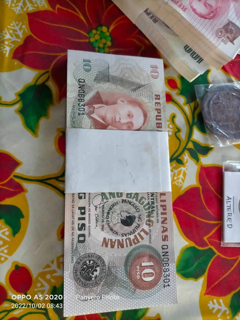 ABL 10 PESOS OVER PRINT FERDINAND MARCOS, Hobbies & Toys, Memorabilia & Collectibles, Vintage ...