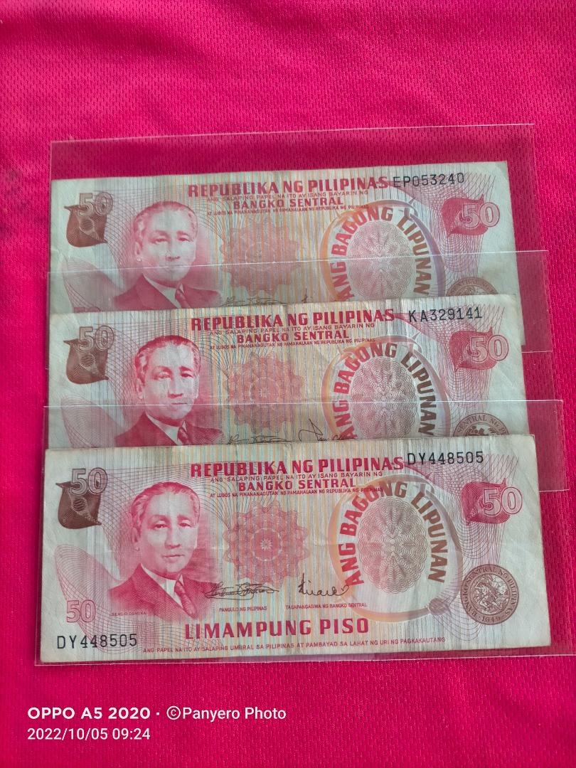 ABL 50 pesos, Hobbies & Toys, Memorabilia & Collectibles, Vintage ...