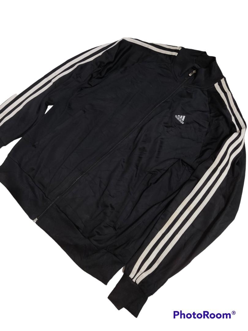 Adidas Black Tracksuit, Men's Fashion, Coats, Jackets and Outerwear on ...