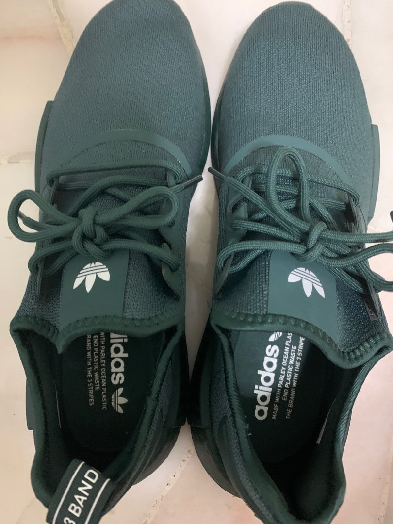 Adidas NMD_R1 green, Men's Fashion, Footwear, Casual shoes on Carousell