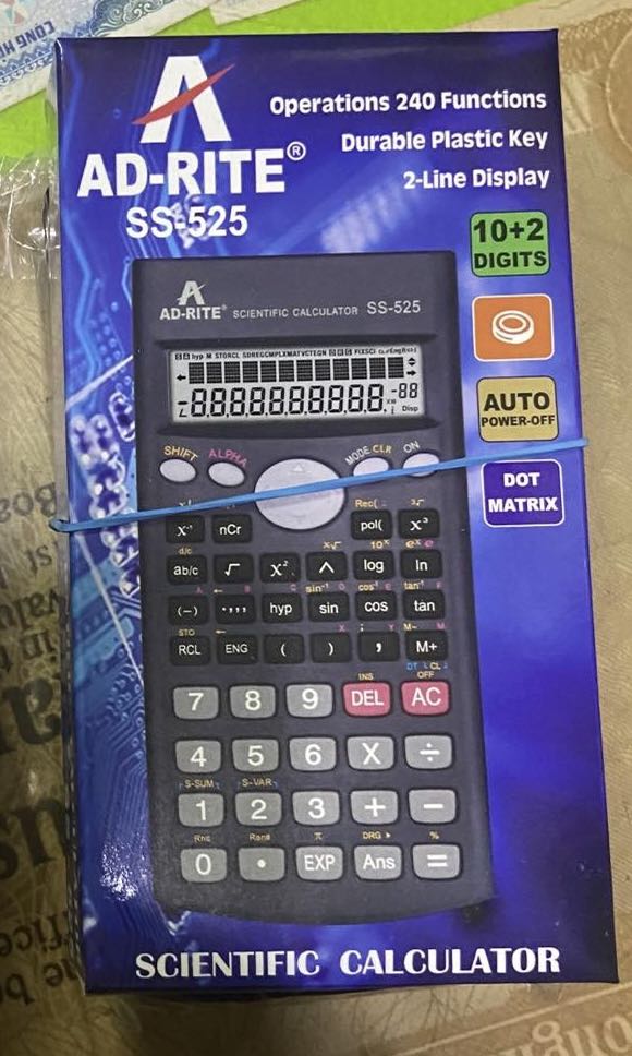 Ad-Rite Scientific Calculator, Hobbies & Toys, Stationary & Craft ...