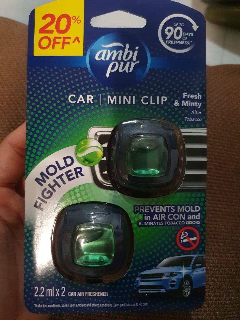 Ambi pur car mini clip (fresh & minty), Car Accessories, Accessories on ...
