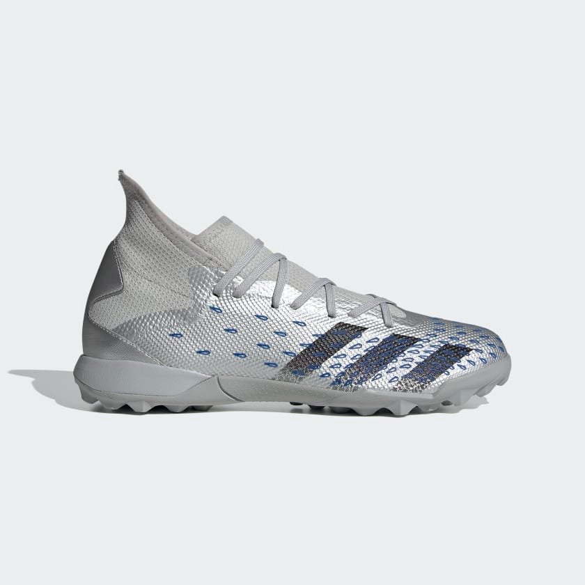 Adidas Predator Freak.3 Turf Boots (Silver) - US 7.5, Men's Fashion ...