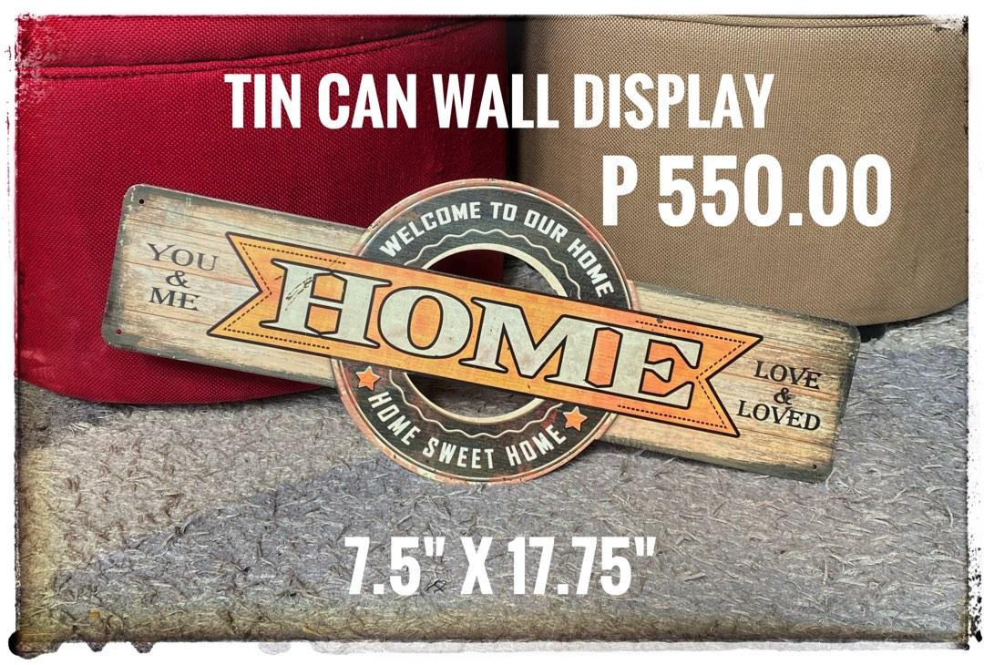 Assorted TIN CAN WALL DISPLAY FOR SALE, Furniture & Home Living, Home ...