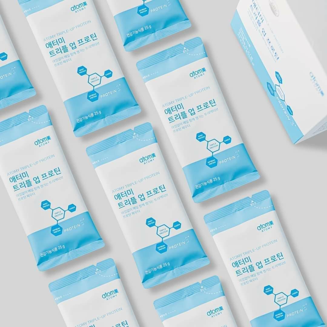 Atomy Triple Up Protein (1 month supply), Health & Nutrition, Health ...