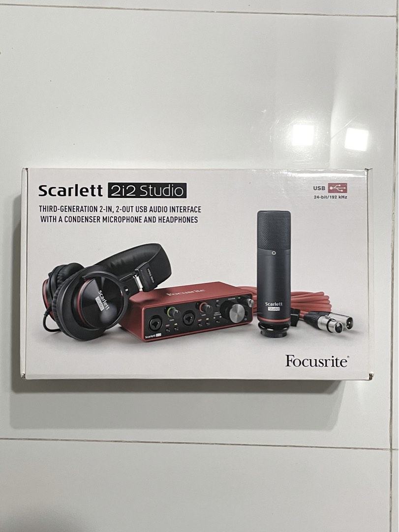 Audio Interface Bundle Scarlett 2i2 Studio Gen 3, Audio, Other Audio ...