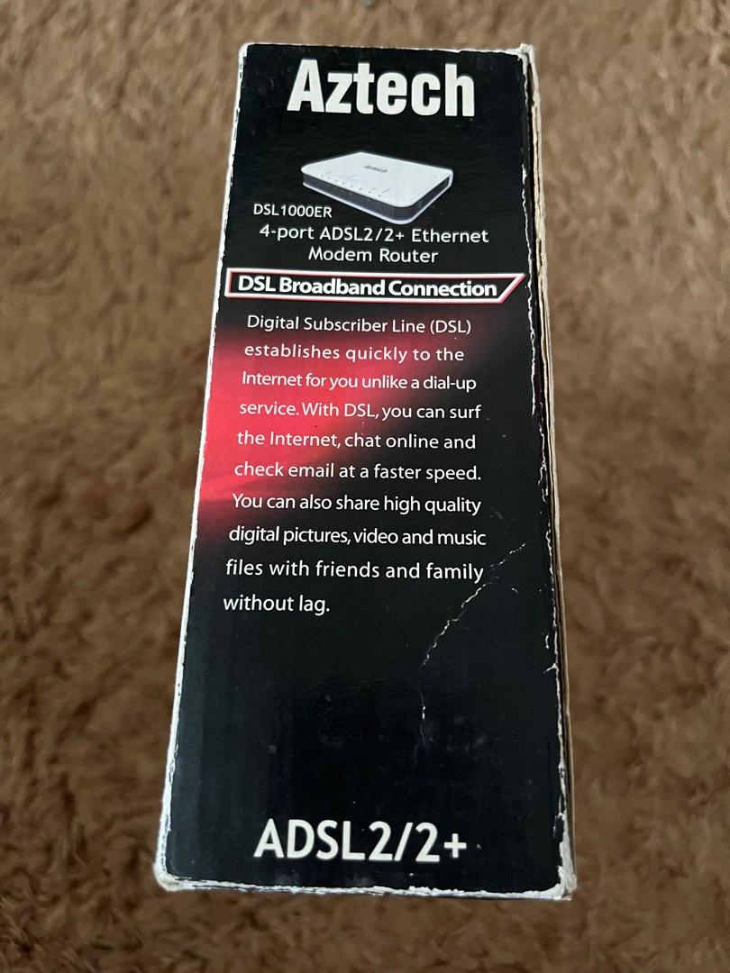 Aztech DSL1000ER modem Router, Computers & Tech, Parts & Accessories ...