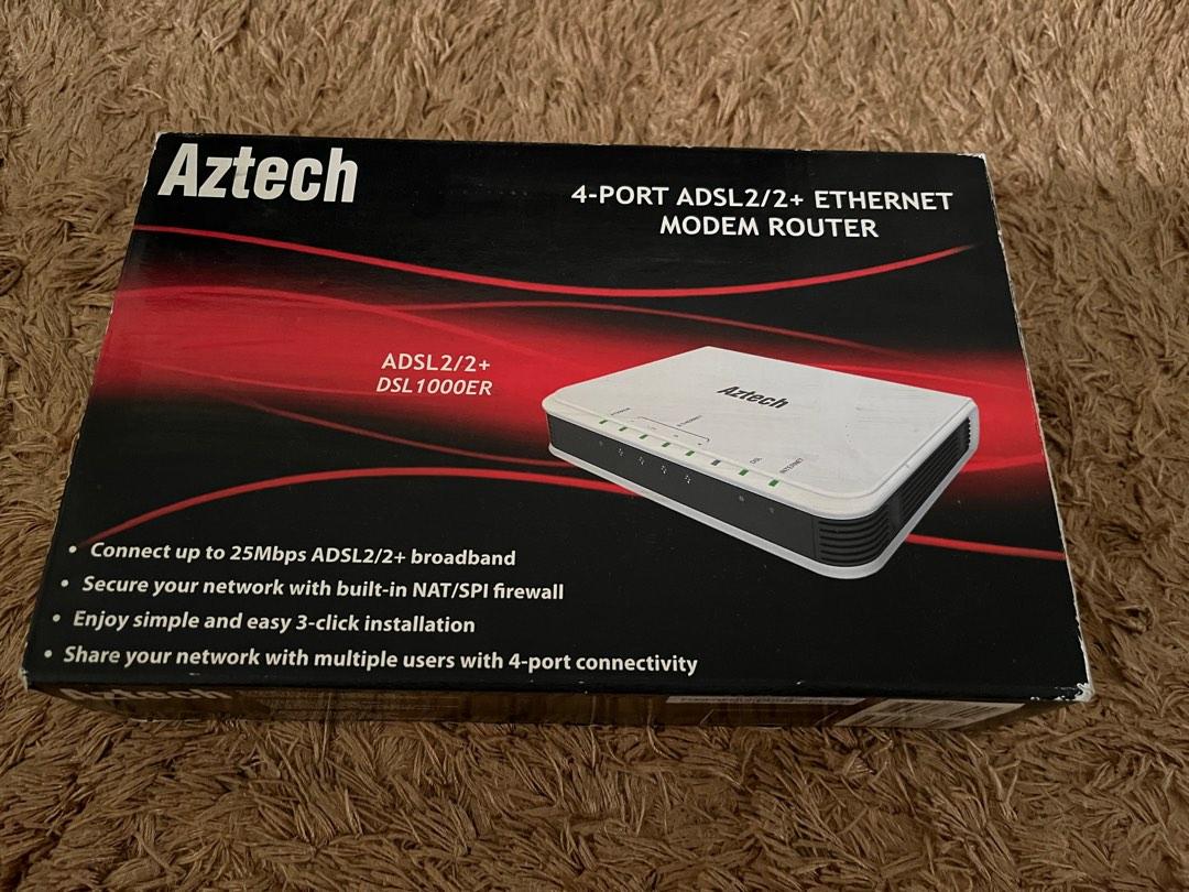 Aztech DSL1000ER modem Router, Computers & Tech, Parts & Accessories ...