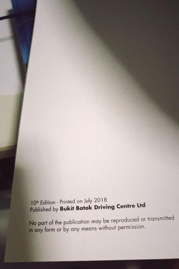 BBDC Class 3A Driving book, Hobbies & Toys, Books & Magazines ...