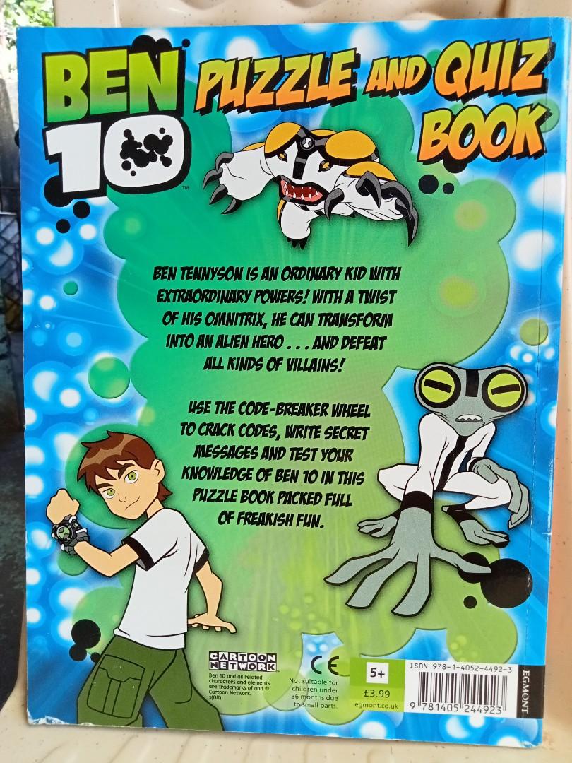 BEN 10 PUZZLE AND QUIZ BOOK (CHILDREN'S BOOK), Hobbies & Toys, Books ...