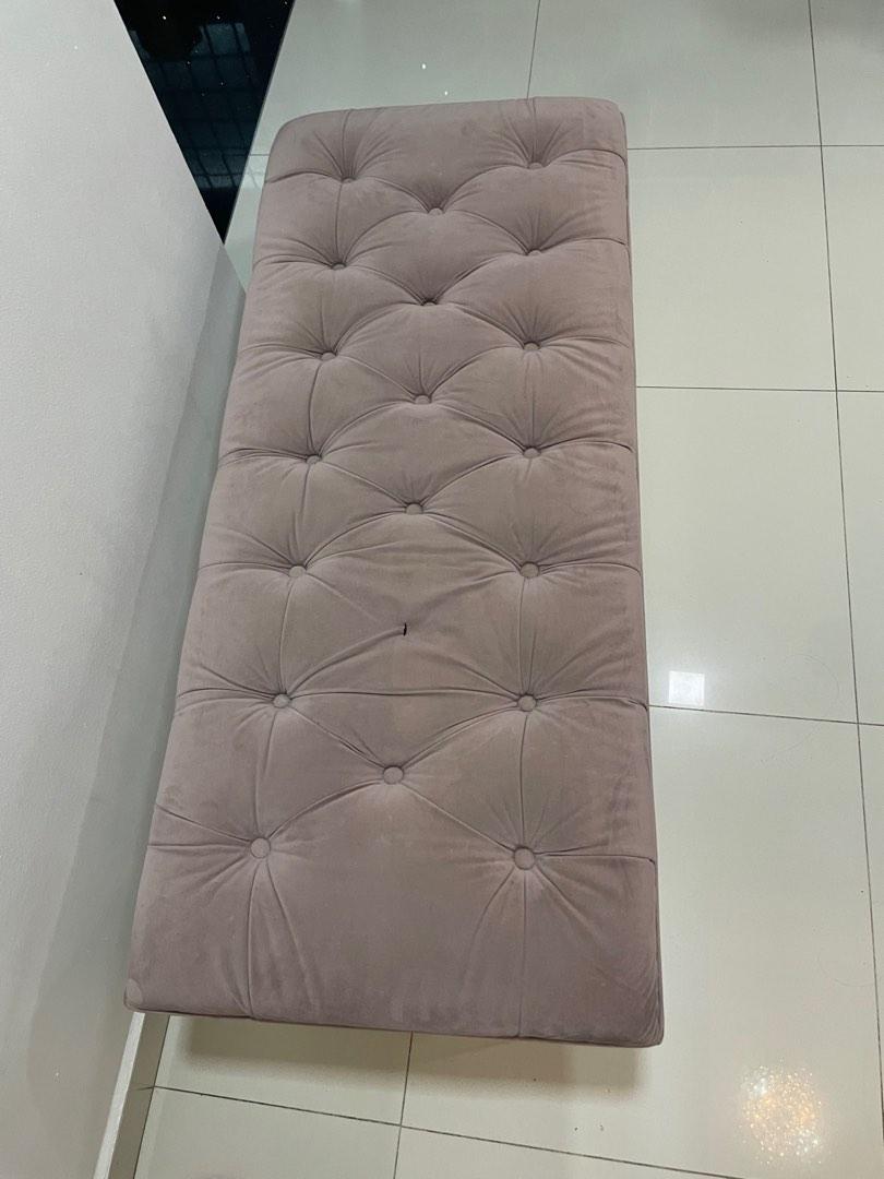 Bench sofa with Acrylic Legs, Furniture & Home Living, Furniture, Sofas on Carousell