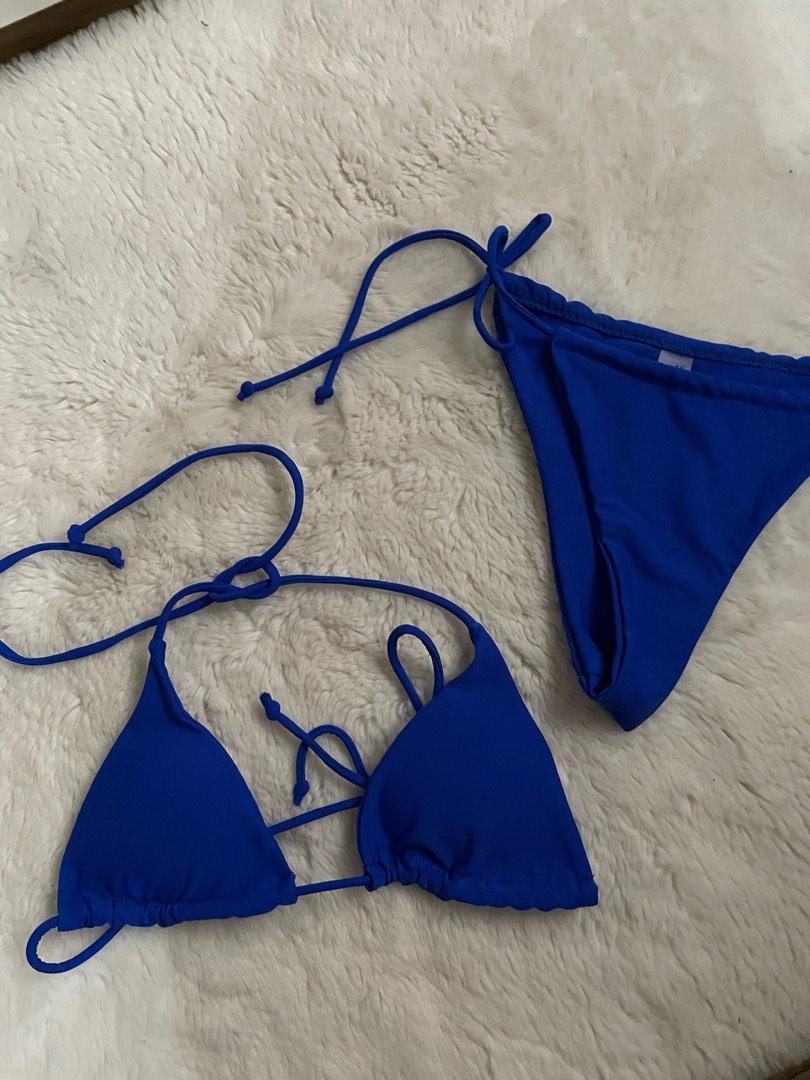 Blue bikini, Women's Fashion, Swimwear, Bikinis & Swimsuits on Carousell