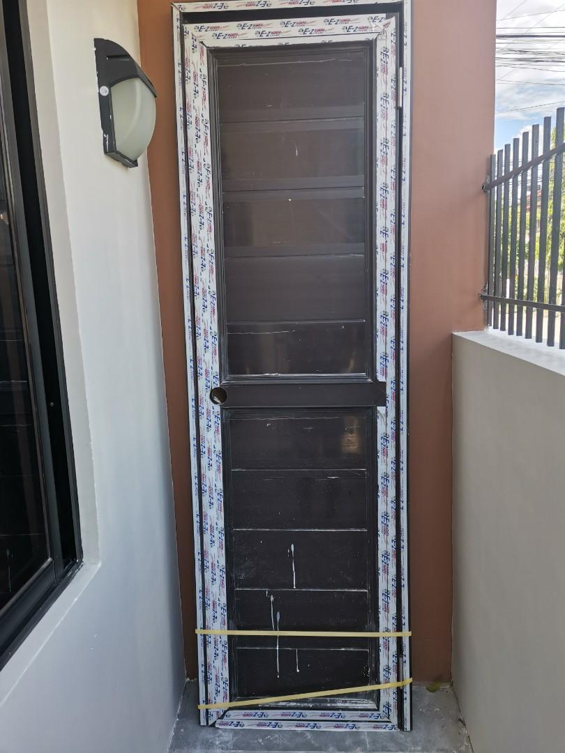 Bnew PVC door set 60x210 with Jam and hinges hamba upvc, Furniture ...