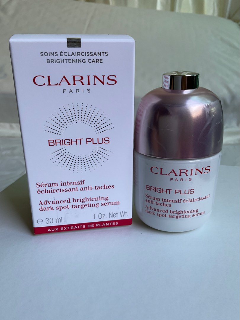 BNIB CLARINS BRIGHT PLUS DARK SPOT SERUM 30 ML, Beauty & Personal Care ...
