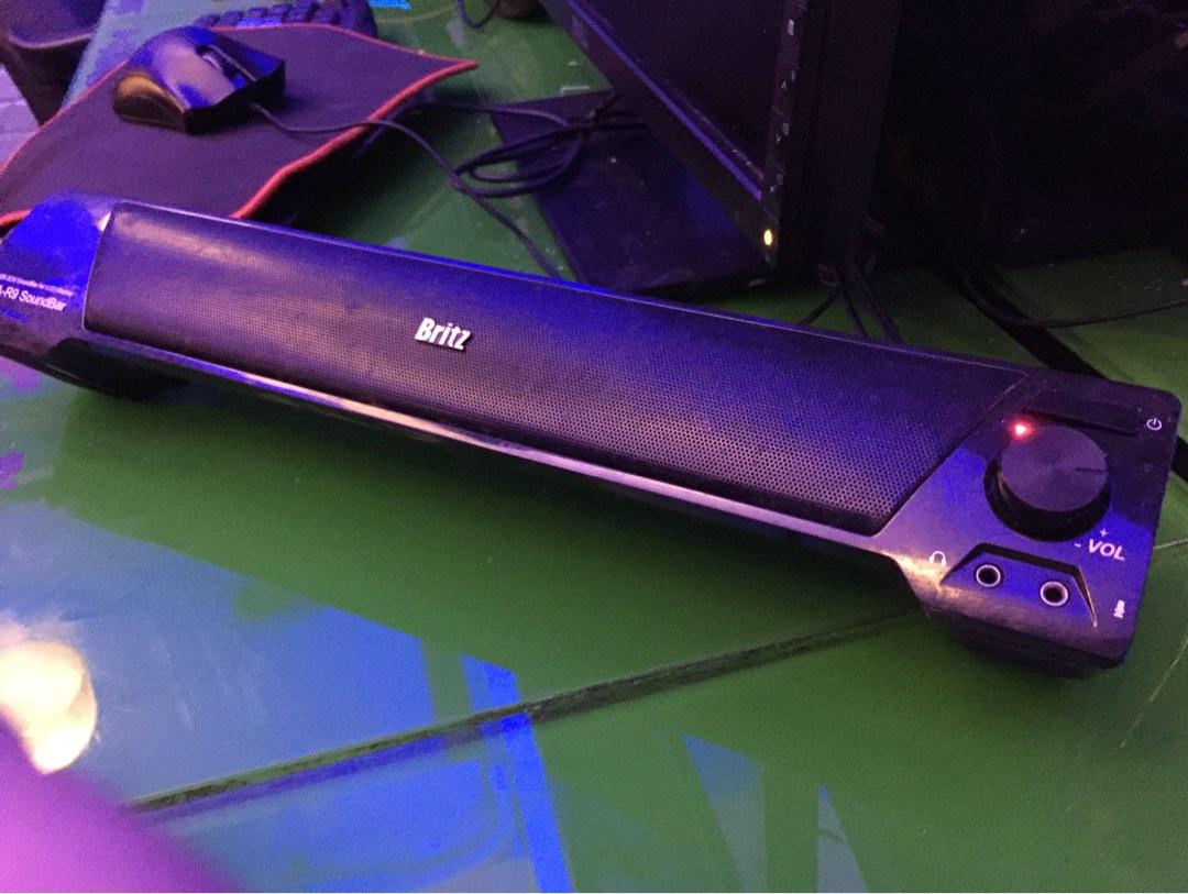 電腦喇叭 Britz computer soundbar, 電腦＆科技, 桌上電腦 - Carousell