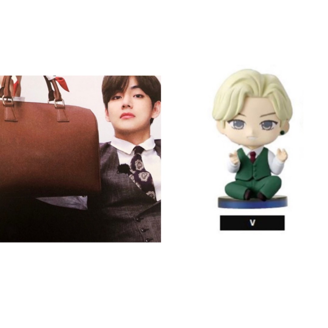 BTS Artist Collection V Boston Bag, Hobbies & Toys, Memorabilia ...