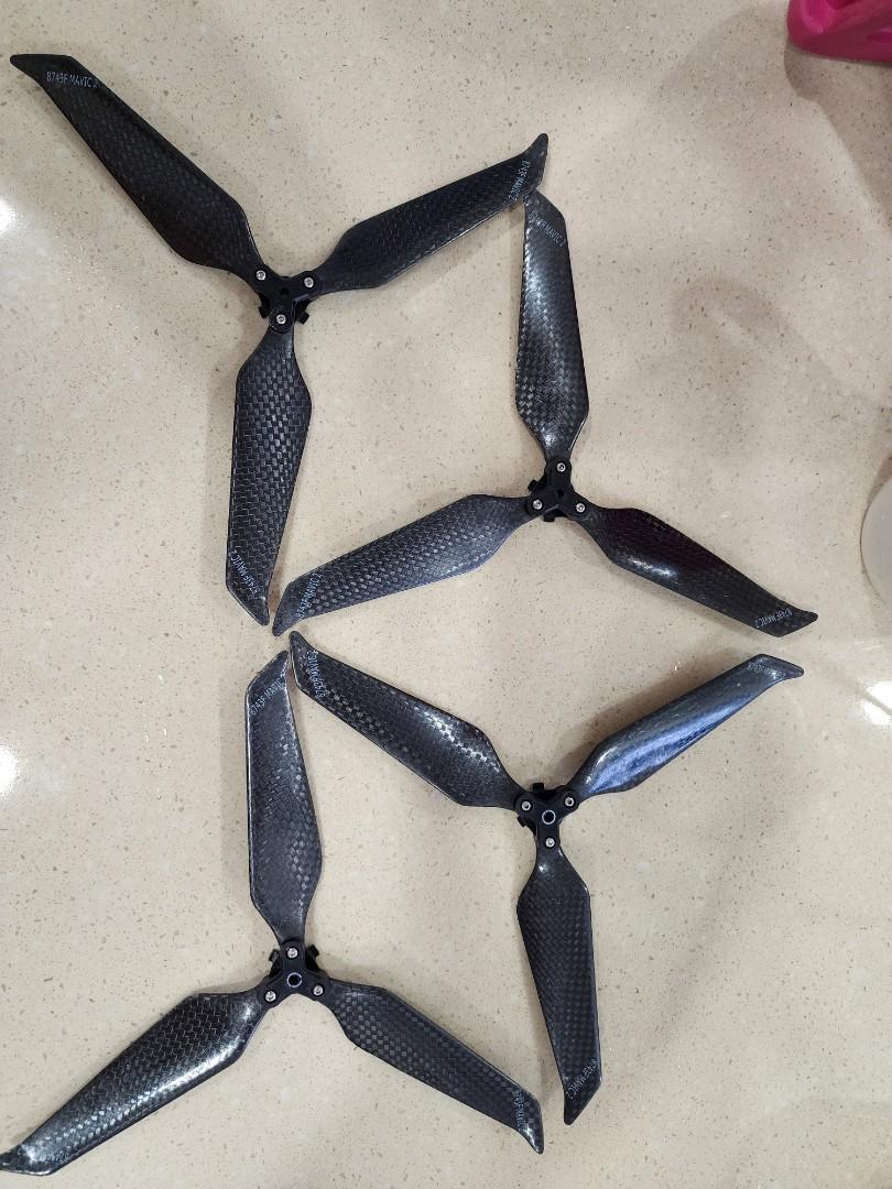 Carbon fiber 3 blades Mavic Pro, 2 and 3 propeller (1 set), Photography ...