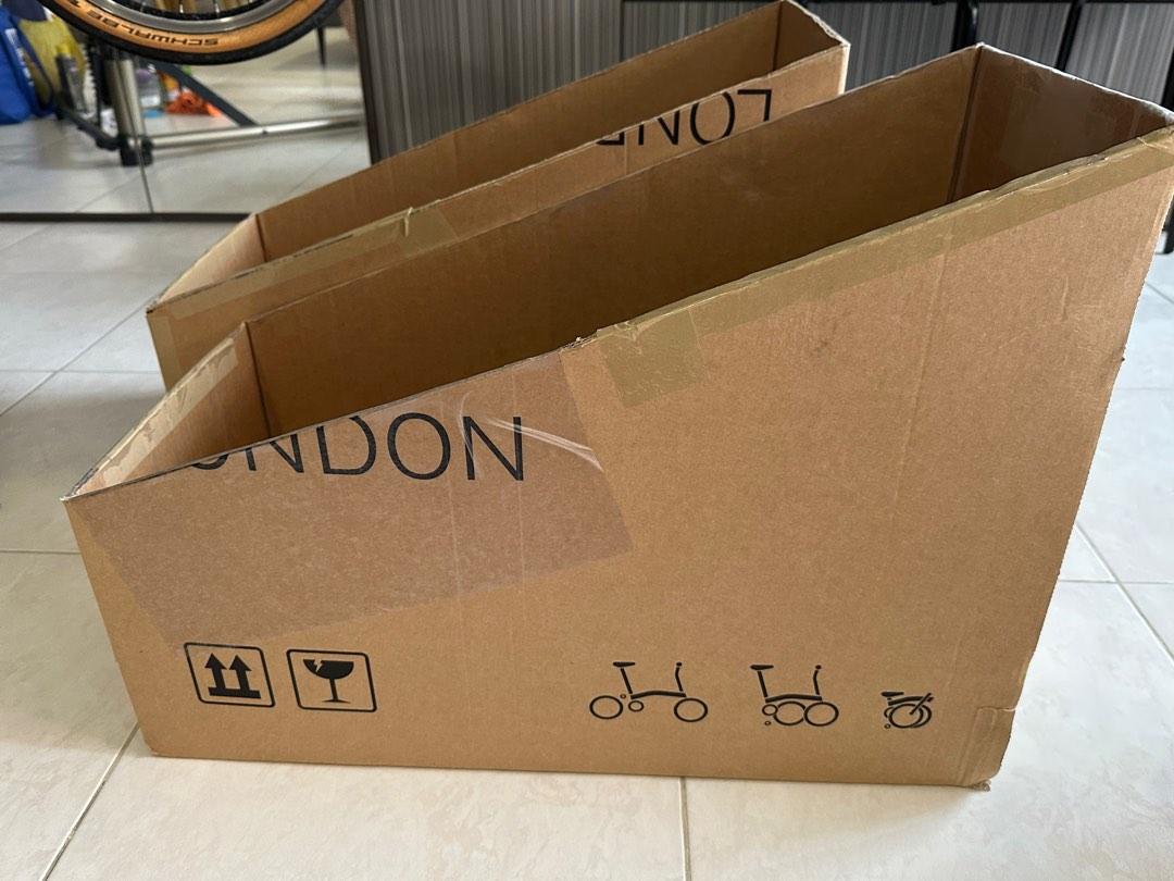 Cardboard box for Brompton bikes, Furniture & Home Living, Home ...