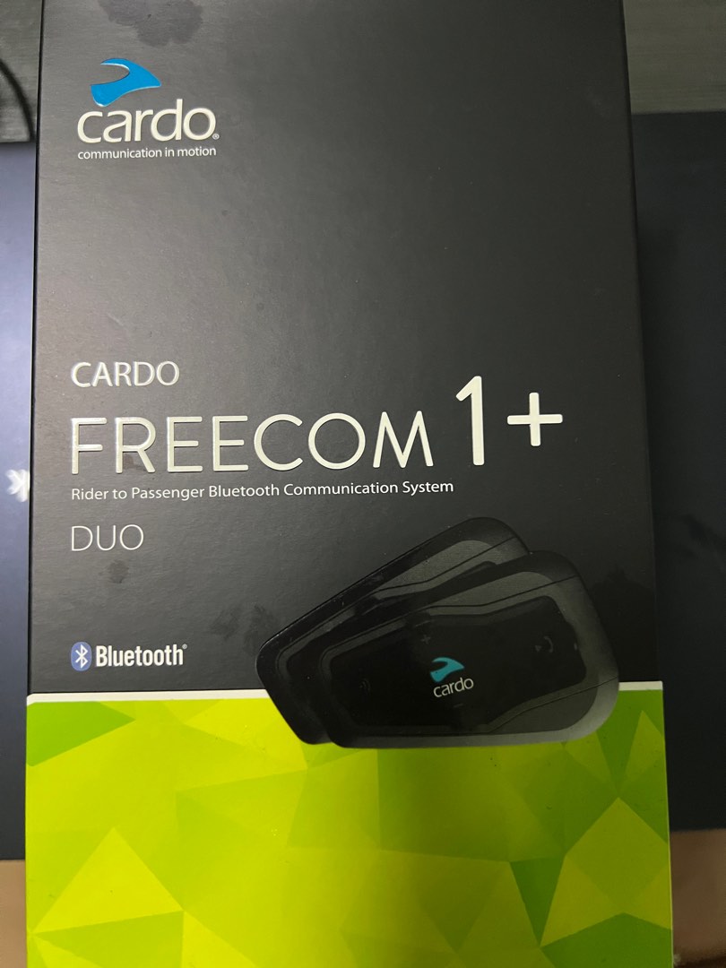 CARDO FREECOM 1+ DUO WITH HELMET, Motorcycles, Motorcycle Accessories ...