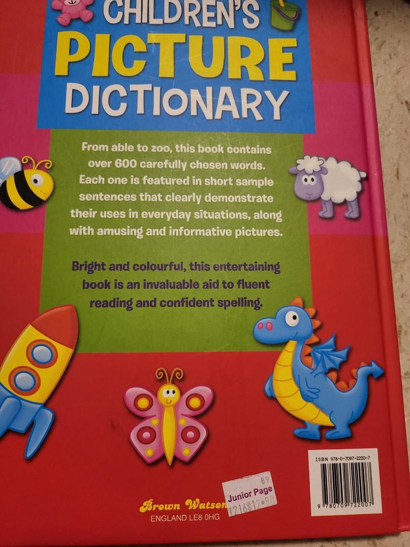 Children's picture dictionary, Hobbies & Toys, Books & Magazines ...