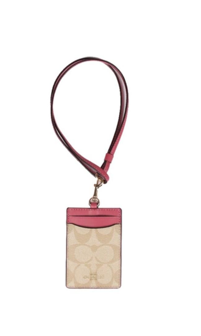 Coach Id Lanyard In Signature Canvas, Luxury, Accessories on Carousell