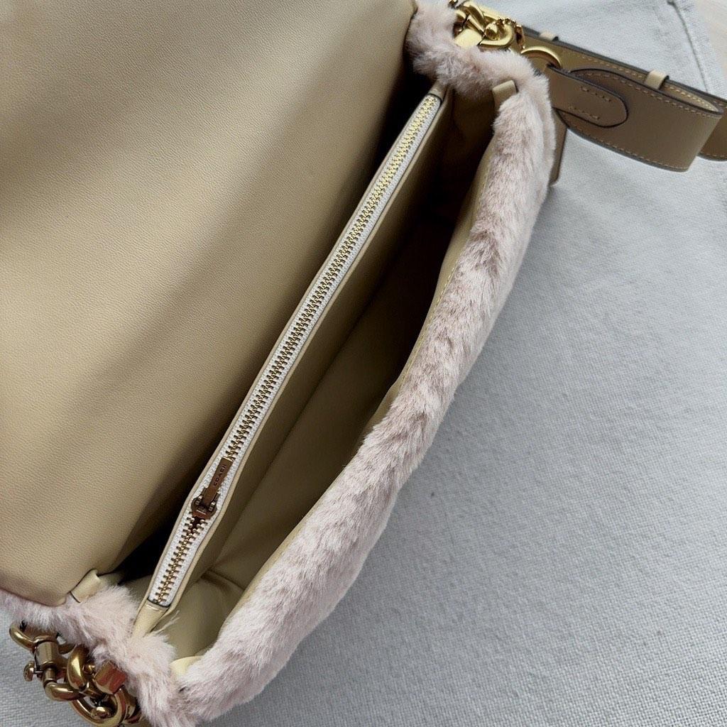 Coach New Tabby 26 Furry Bag, Women's Fashion, Bags & Wallets, Shoulder ...