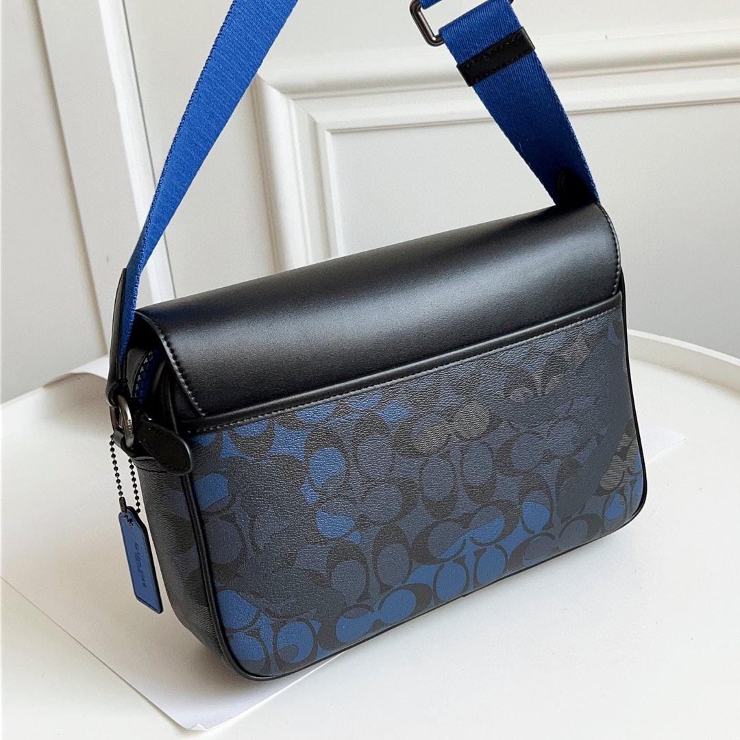 Coach Track Crossbody In Signature Canvas With Camo Print And Coach ...