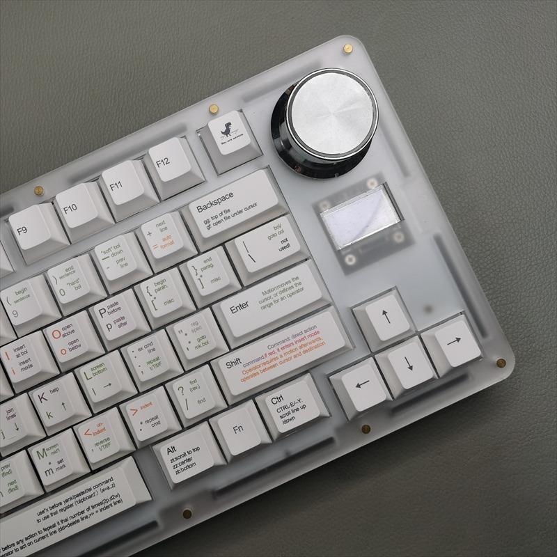 Coder Black On White Keycaps Bow Coding English Pbt Key Cap 131 Keys
