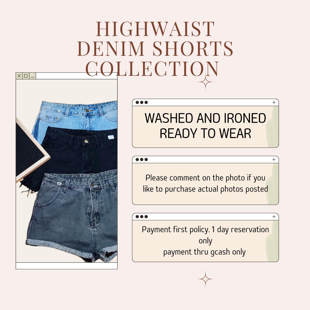 Dark Gray AA Style high waist shorts Clean cut, Women's Fashion ...