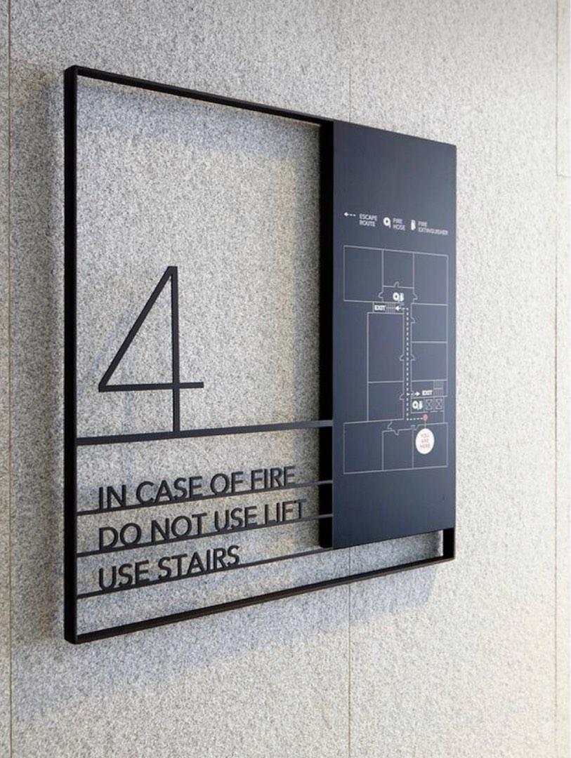 Directory, Unit Number Signage, Furniture & Home Living, Outdoor ...