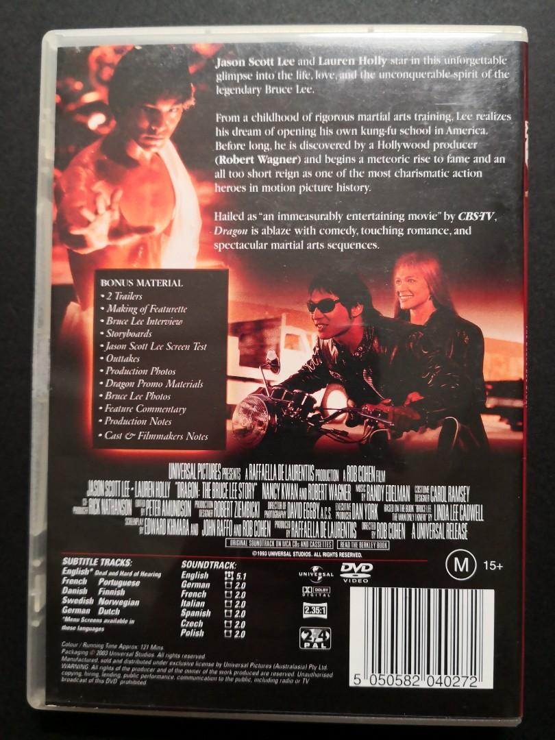 Dragon The Bruce Lee Story (1993) DVD. PG-13. Drama/Biography. 2h 1m ...