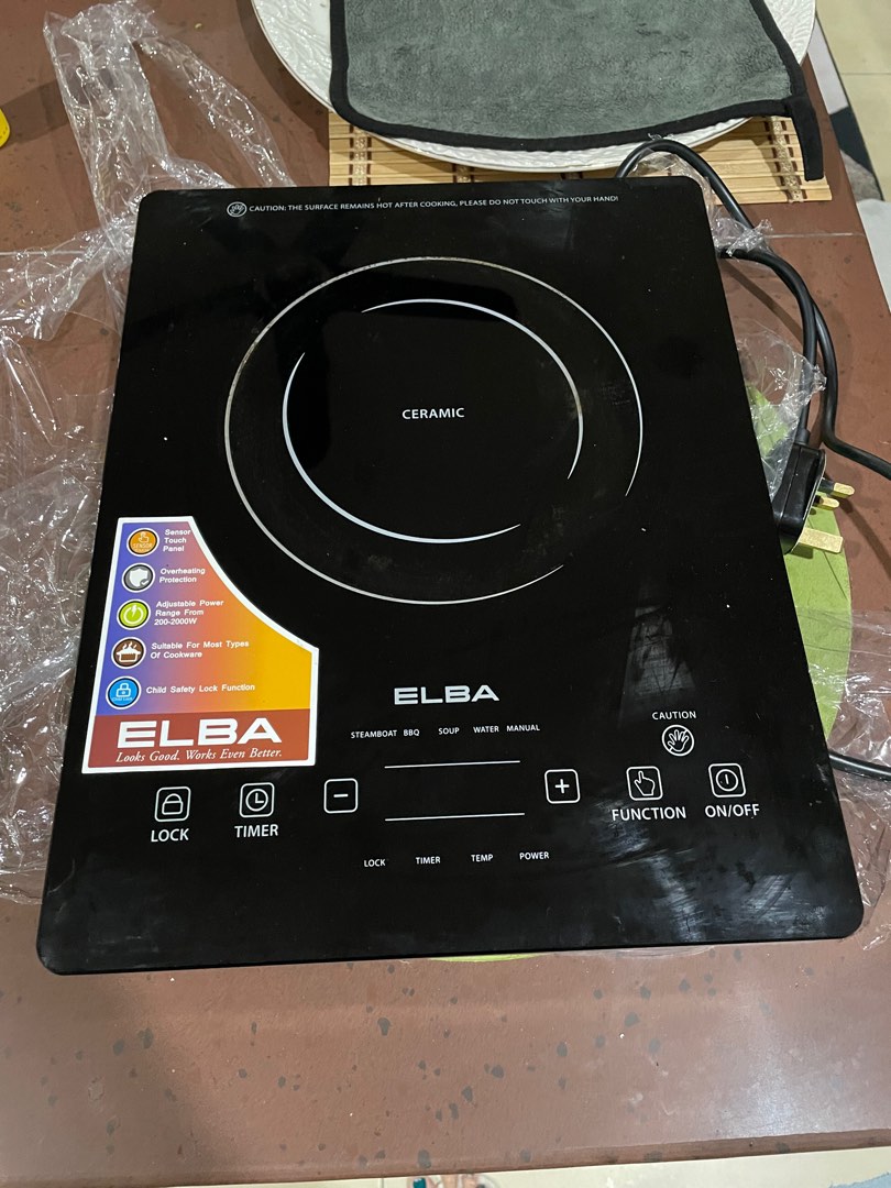 Elba ceramic cooker 2000w, TV & Home Appliances, Kitchen Appliances ...