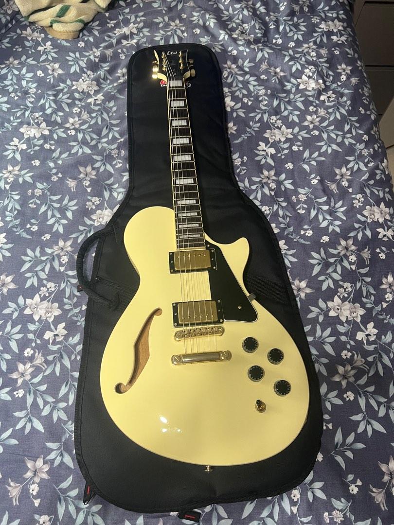 ESP 6 string LTD Xtone PS-1 Semi-Hollow Guitar , Vintage White, Hobbies ...