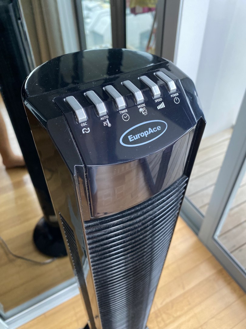 Europace Tower Standing Fan with Remote, Furniture & Home Living ...