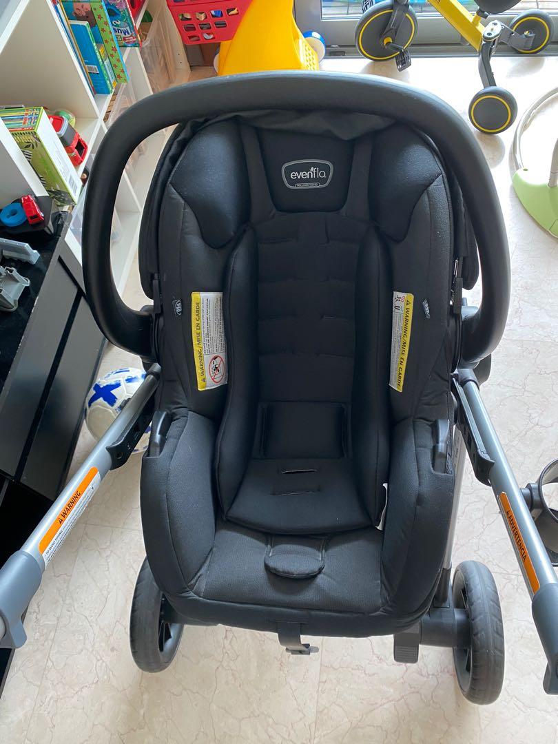 Evenflo Pivot Xpand Stroller Frame with infant car seat, Babies & Kids ...