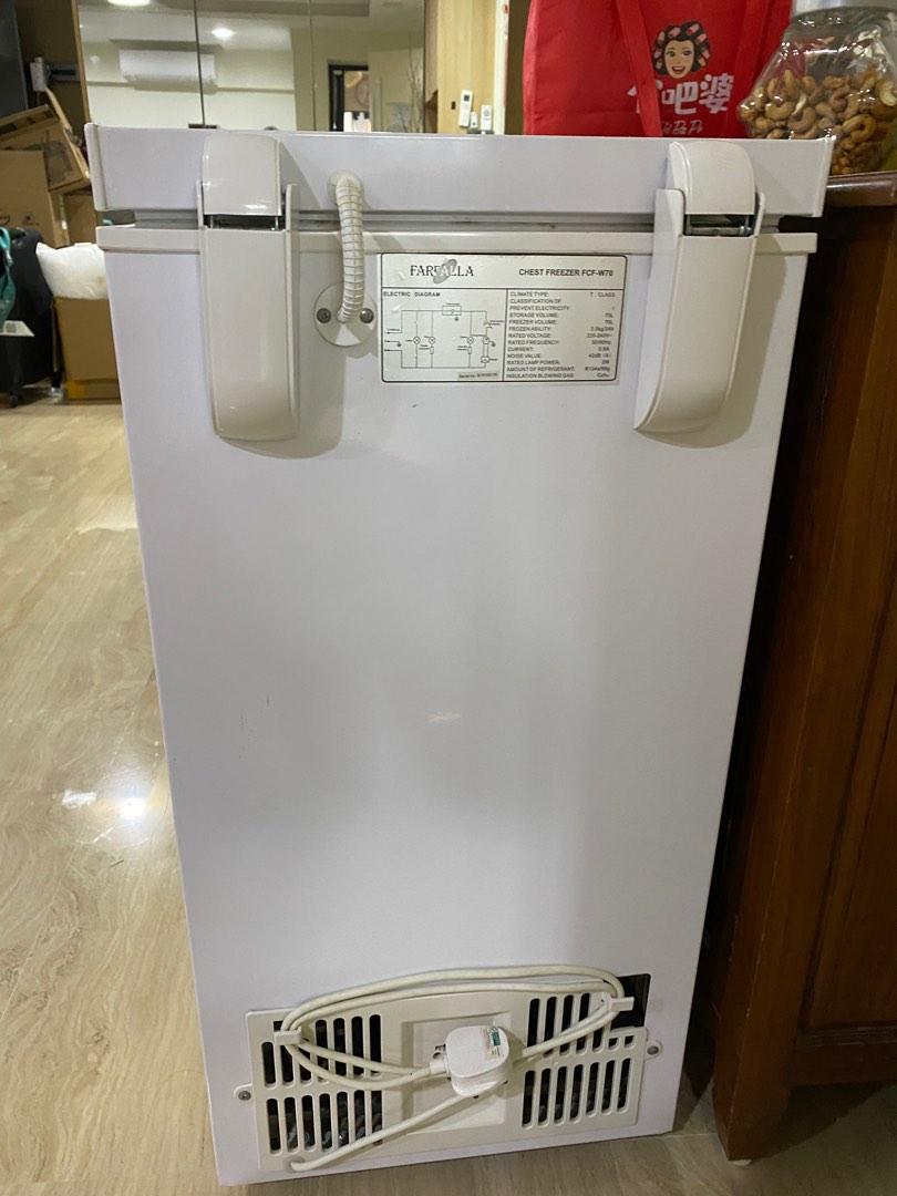 Farfalla Chest Freezer FCF-w70, TV & Home Appliances, Kitchen ...