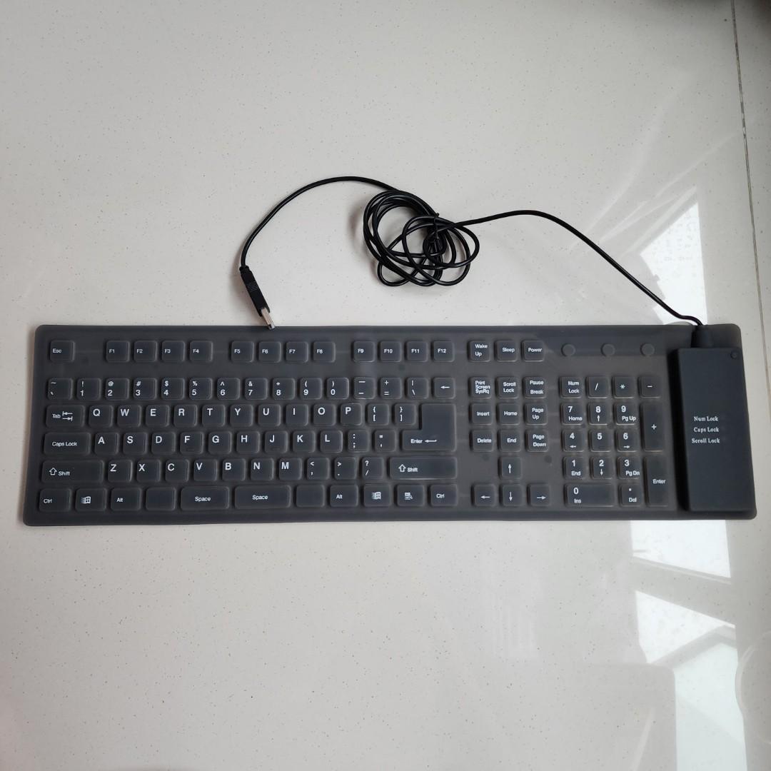 Flexible Keyboard Computers And Tech Parts And Accessories Computer Keyboard On Carousell