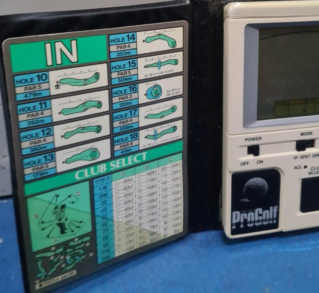 FREE TRACKED SHIPPING AND VINTAGE! 1984 Bandai Pro Golf Handheld Game ...