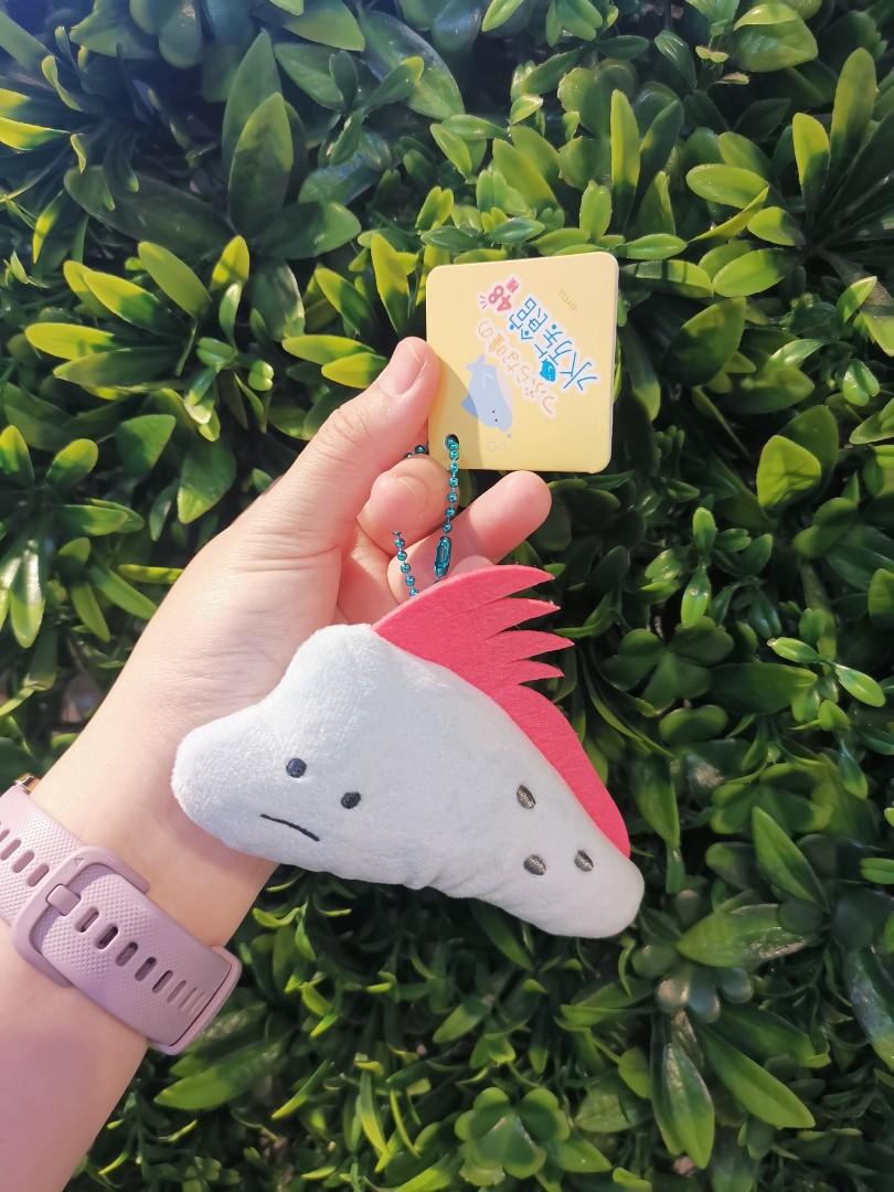 Fun claw Anglerfish Fish Sea creature keychain bag charm soft toy plush ...