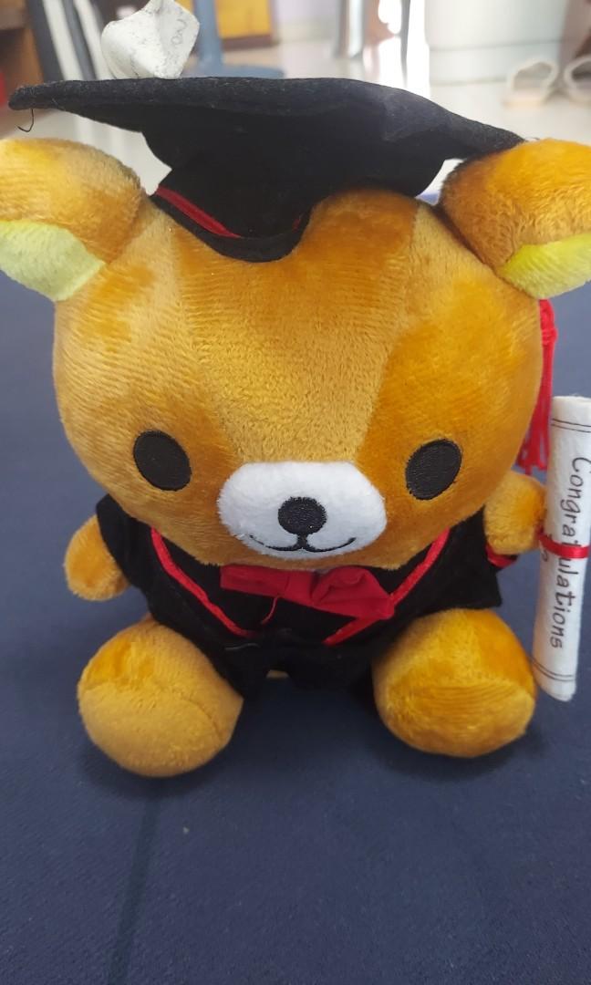 Graduation soft toy Rilakkuma, Hobbies & Toys, Toys & Games on Carousell