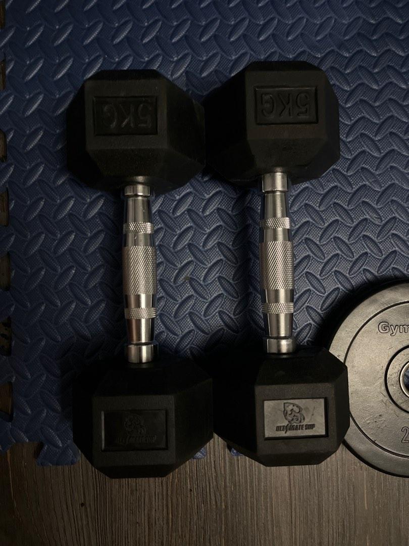Gym Bench chair , bar bell , dump bell , squat bench dip rack, Sports ...