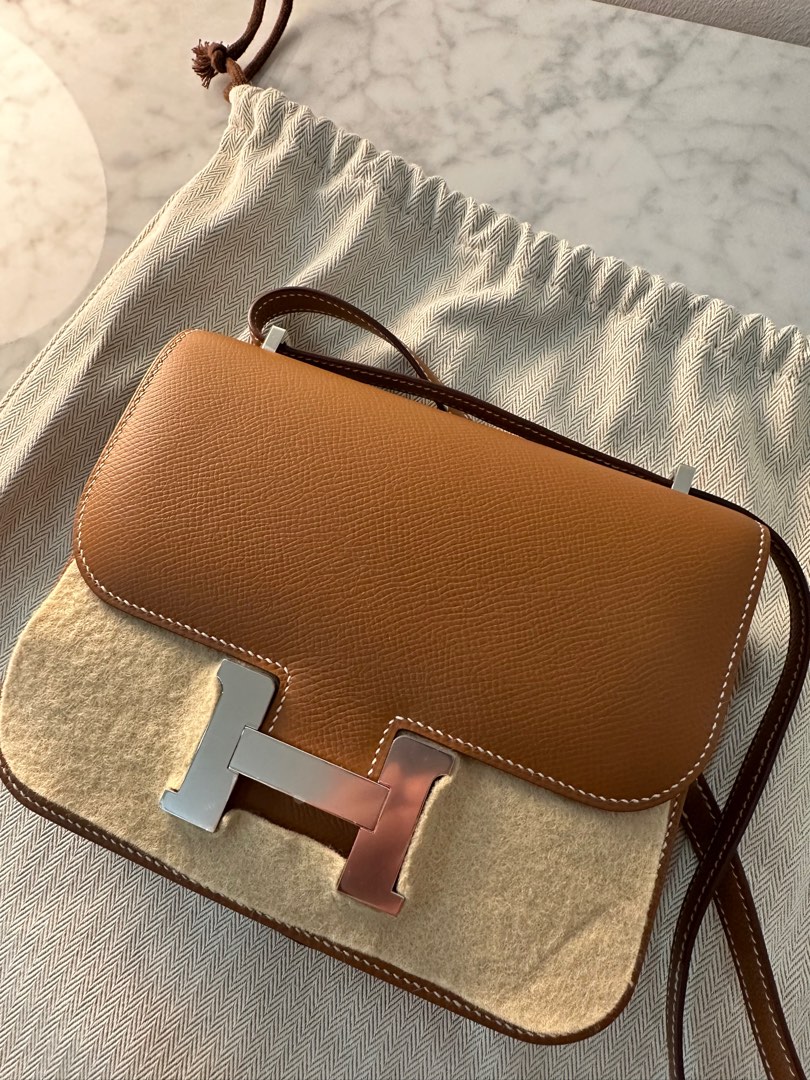 Hermes mini constance gold epsom phw 2022, Luxury, Bags & Wallets on ...