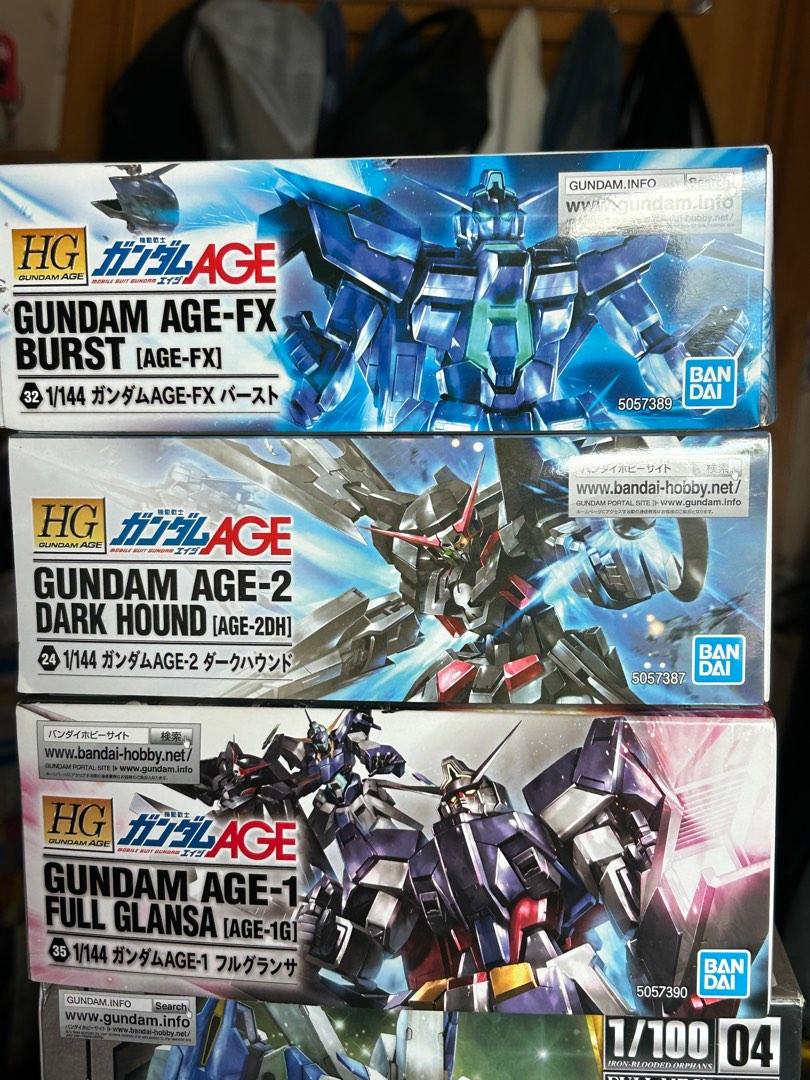 Hg age Fx burst & age-2 dark hound & age -1 full glansa, 興趣及遊戲, 玩具 & 遊戲類 - Carousell